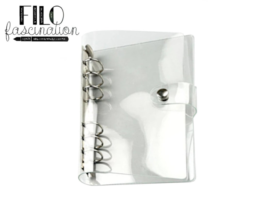 Planner Transparent Silver Planner Ring Binder Personal A5 Scrapbook ...