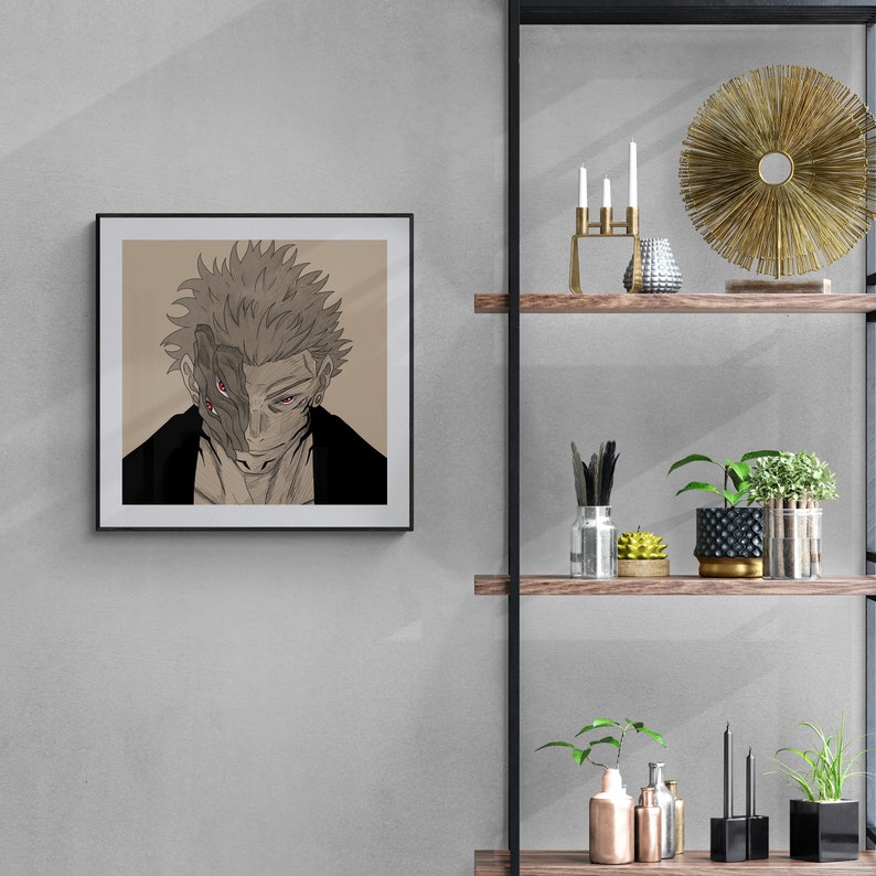 204 Sukunas True Form Jujutsu Kaisen Original Manga Print Poster Hand