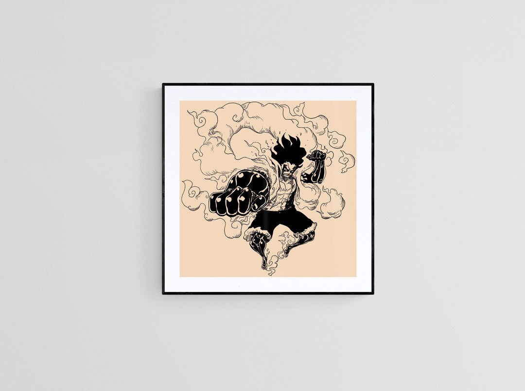 22. Gear 4th Snakeman One Piece Original Manga Print Poster Hand ...