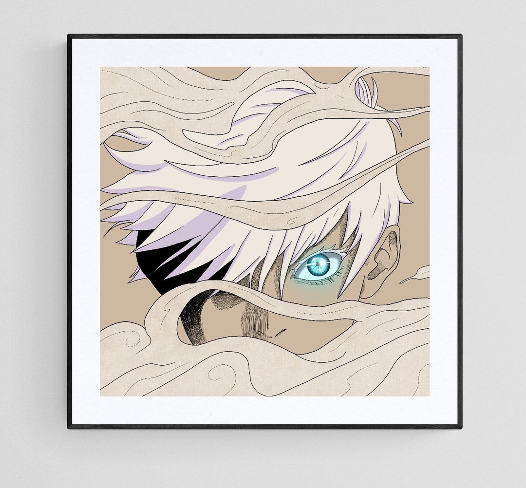 213. Gojo - Jujutsu Kaisen Original Manga Print Poster Hand Illustrated ...