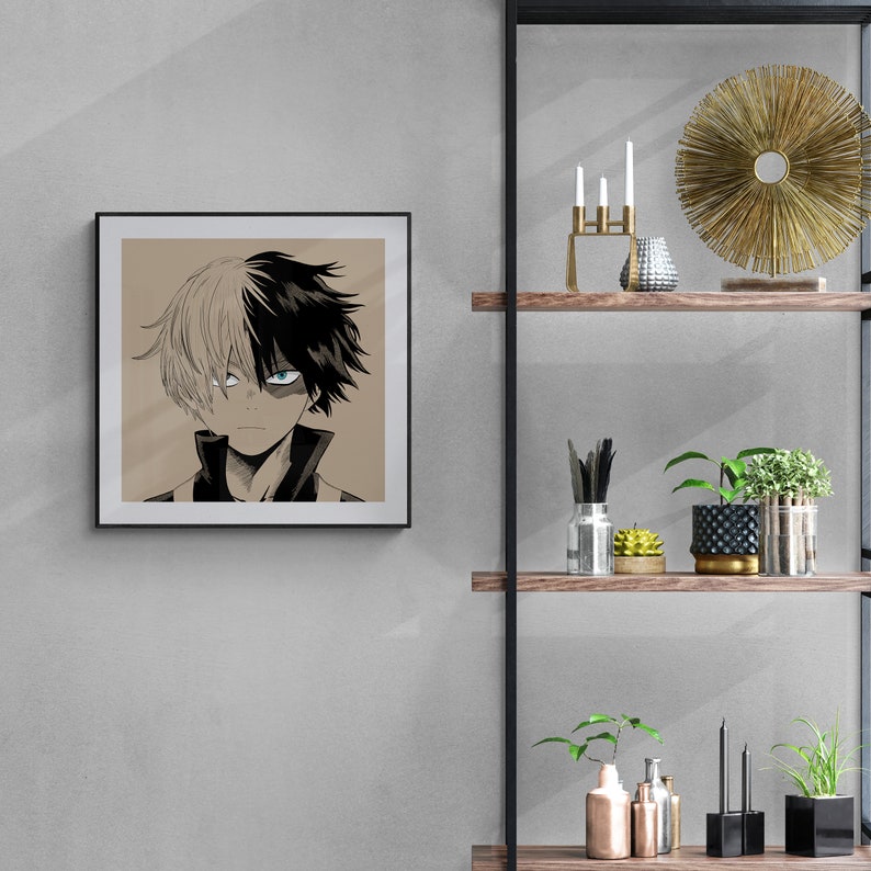 172. Shoto Todoroki My Hero Academia Original Manga Print Poster Hand ...