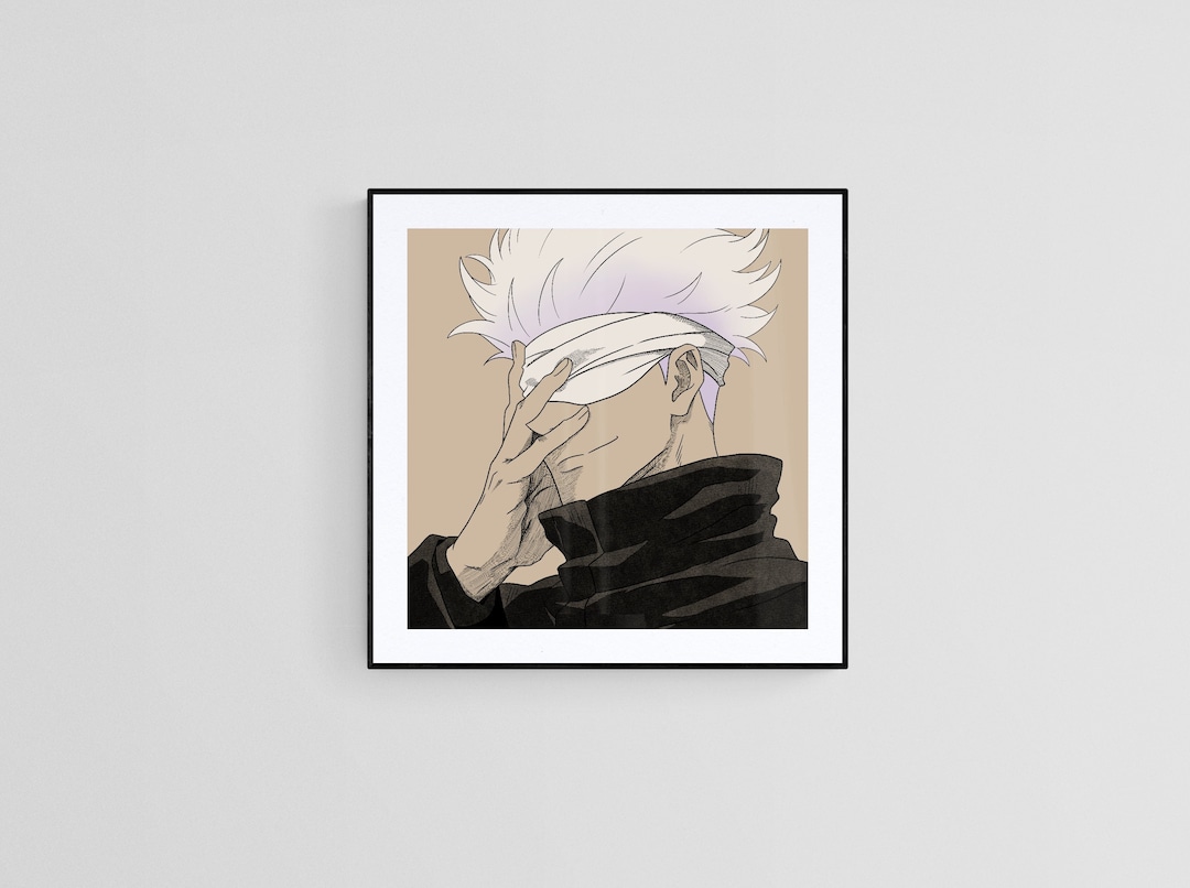 88. Gojo - Jujutsu Kaisen Original Manga Print Poster Hand Illustrated ...