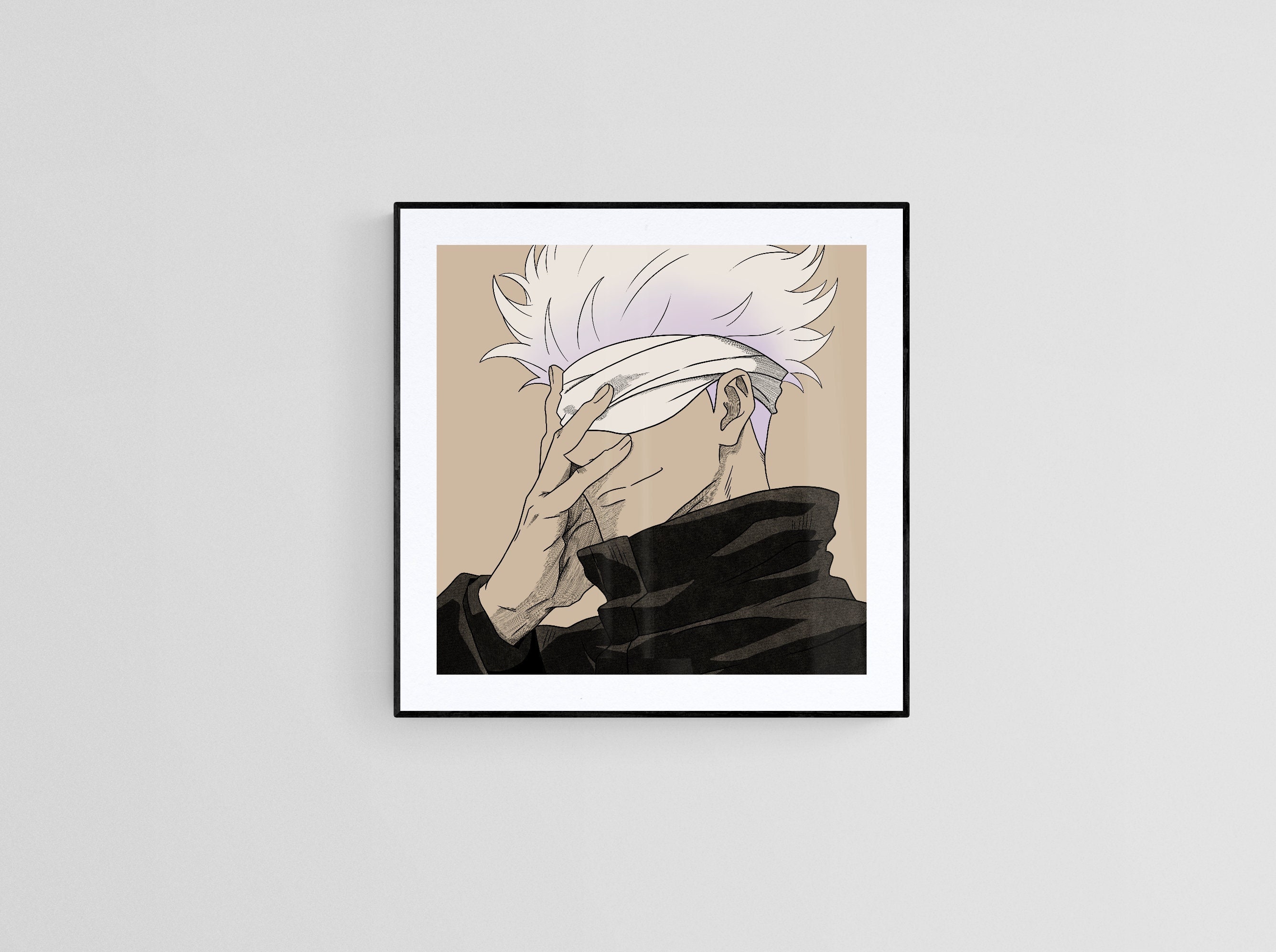 88. Gojo - Jujutsu Kaisen Original Manga Print Poster Hand Illustrated ...