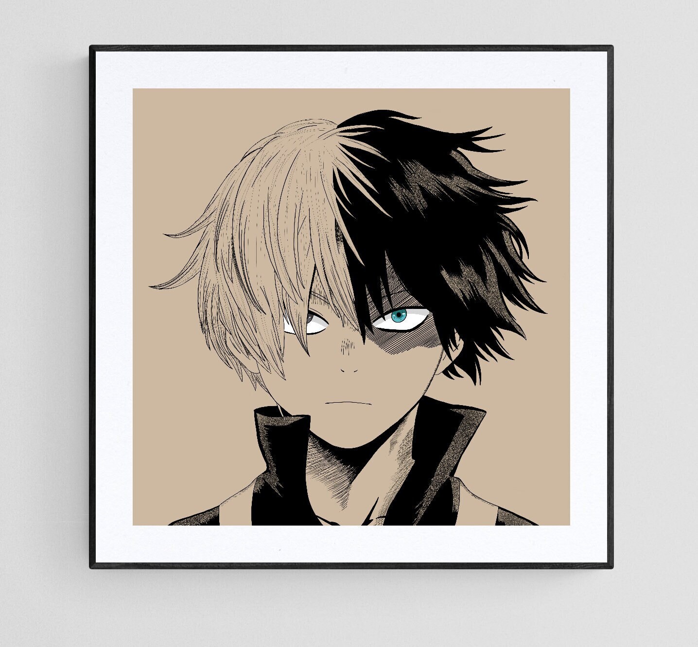172. Shoto Todoroki My Hero Academia Original Manga Print Poster Hand ...