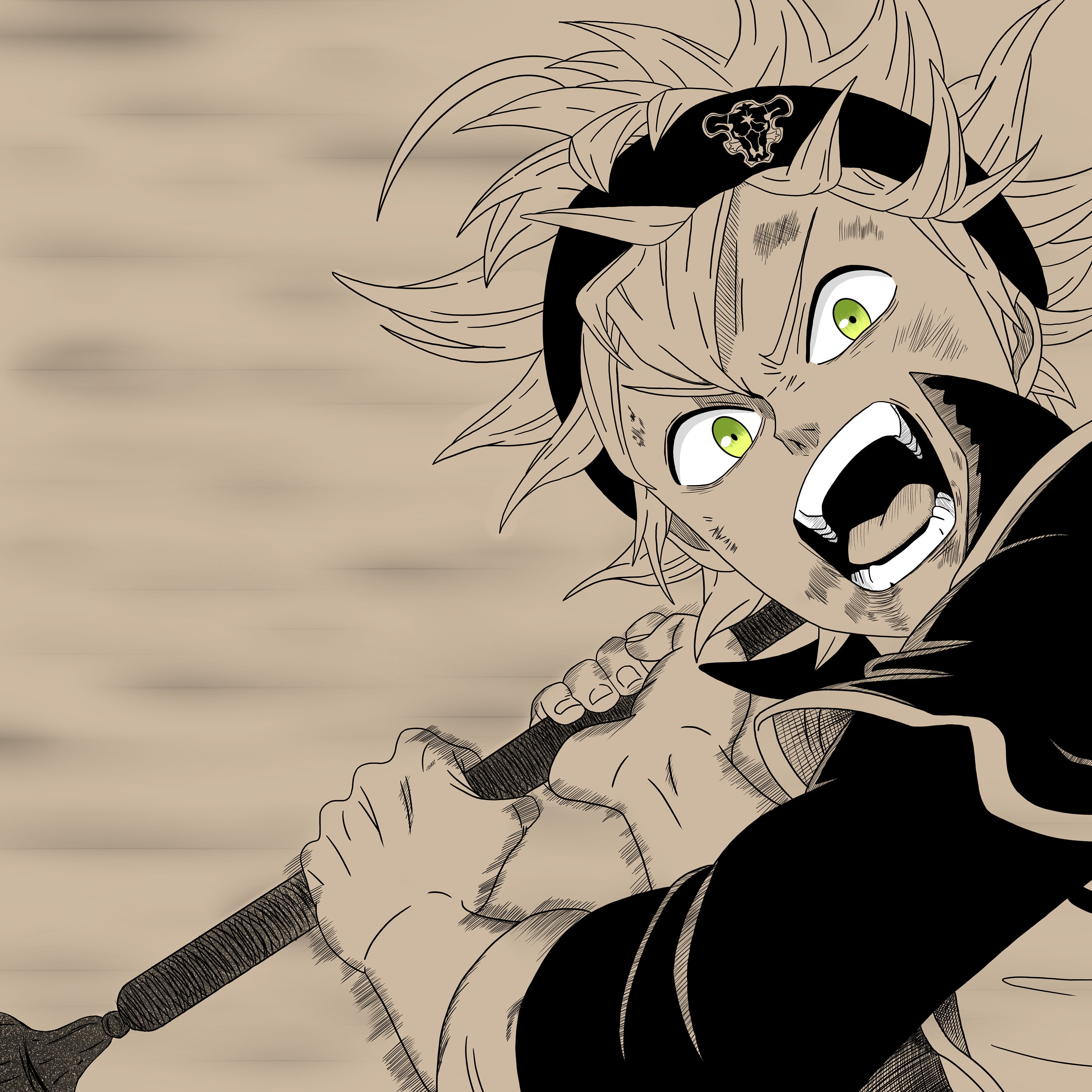 96. Asta Black Clover Original Manga Print - Etsy