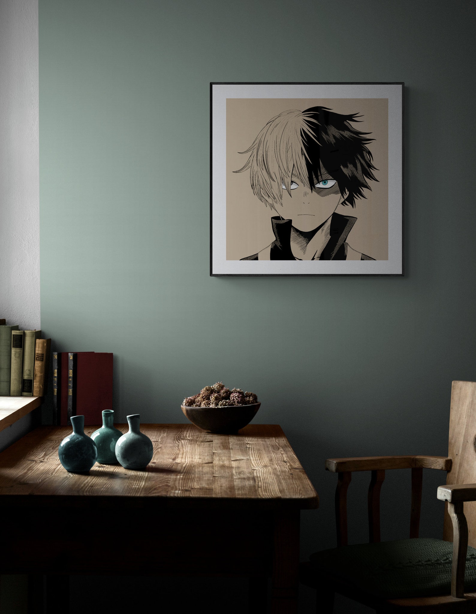 172. Shoto Todoroki My Hero Academia Original Manga Print Poster Hand ...