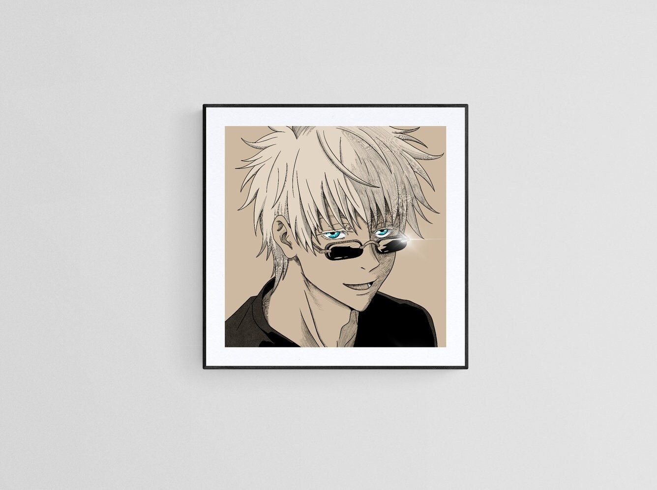 142. Gojo jujutsu Kaisen Original Manga Print Poster Hand Illustrated ...