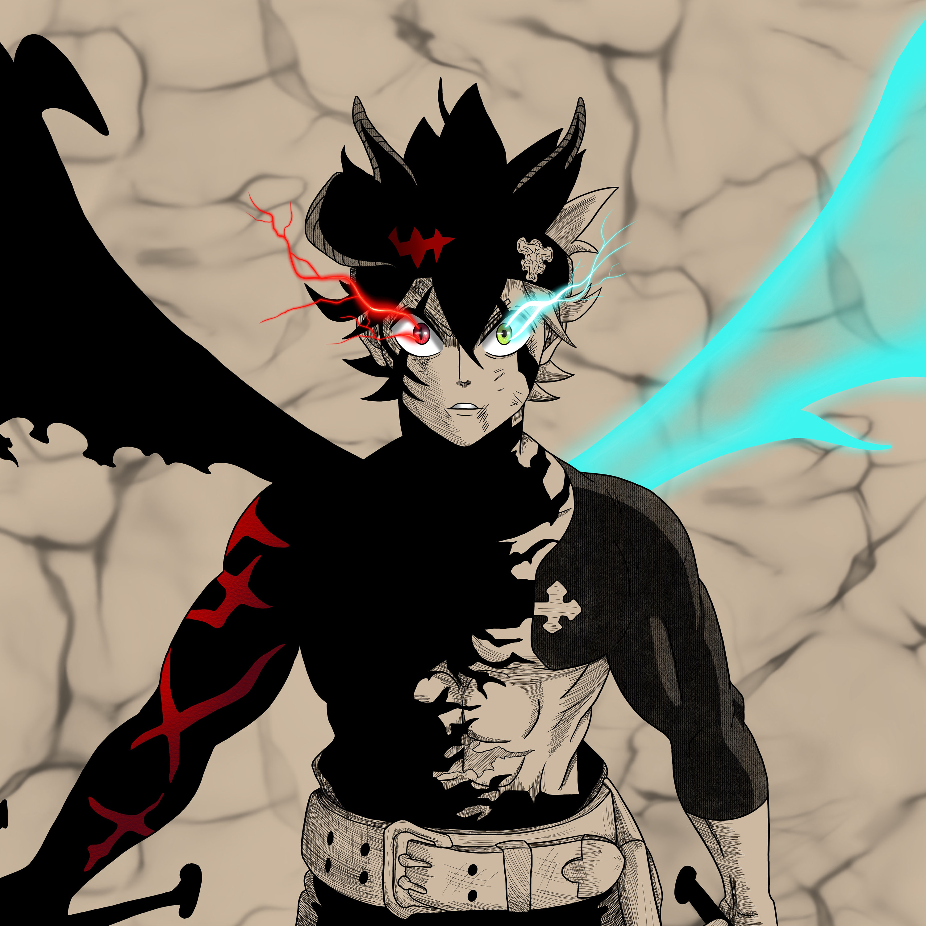 199. Asta Black Clover Sword of the Wizard King Original Manga Print ...