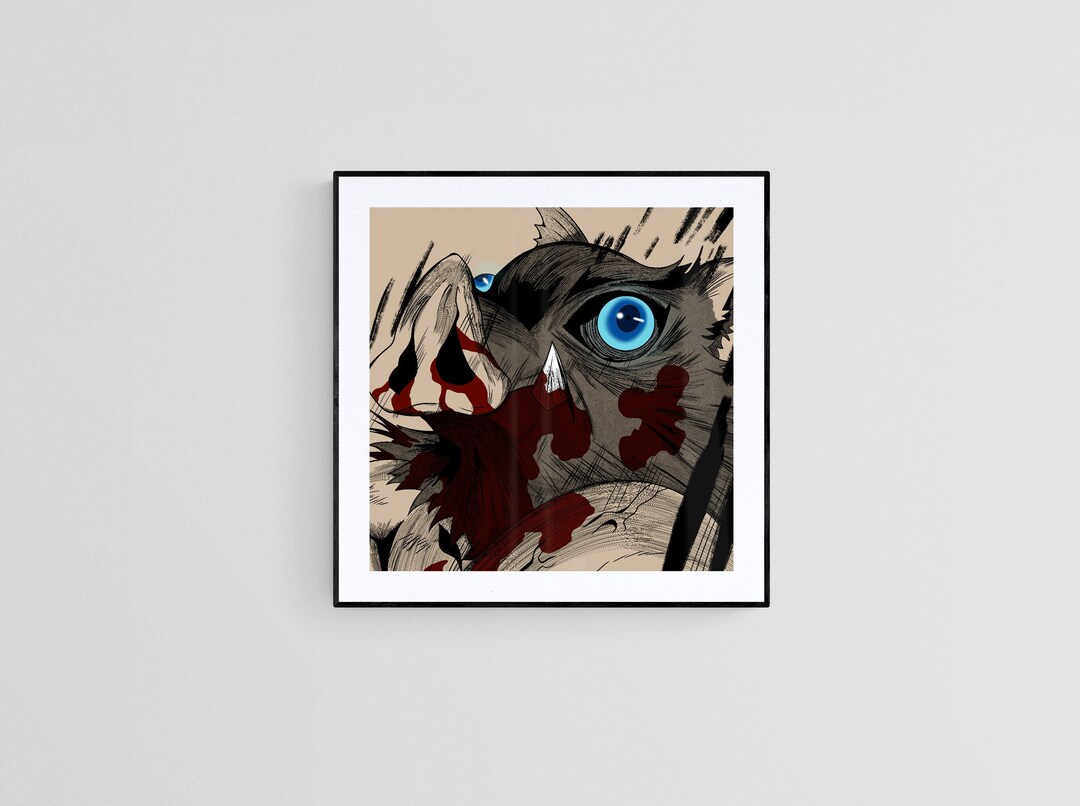 30. Inosuke Demon Slayer Original Manga Print Poster Hand Illustrated ...