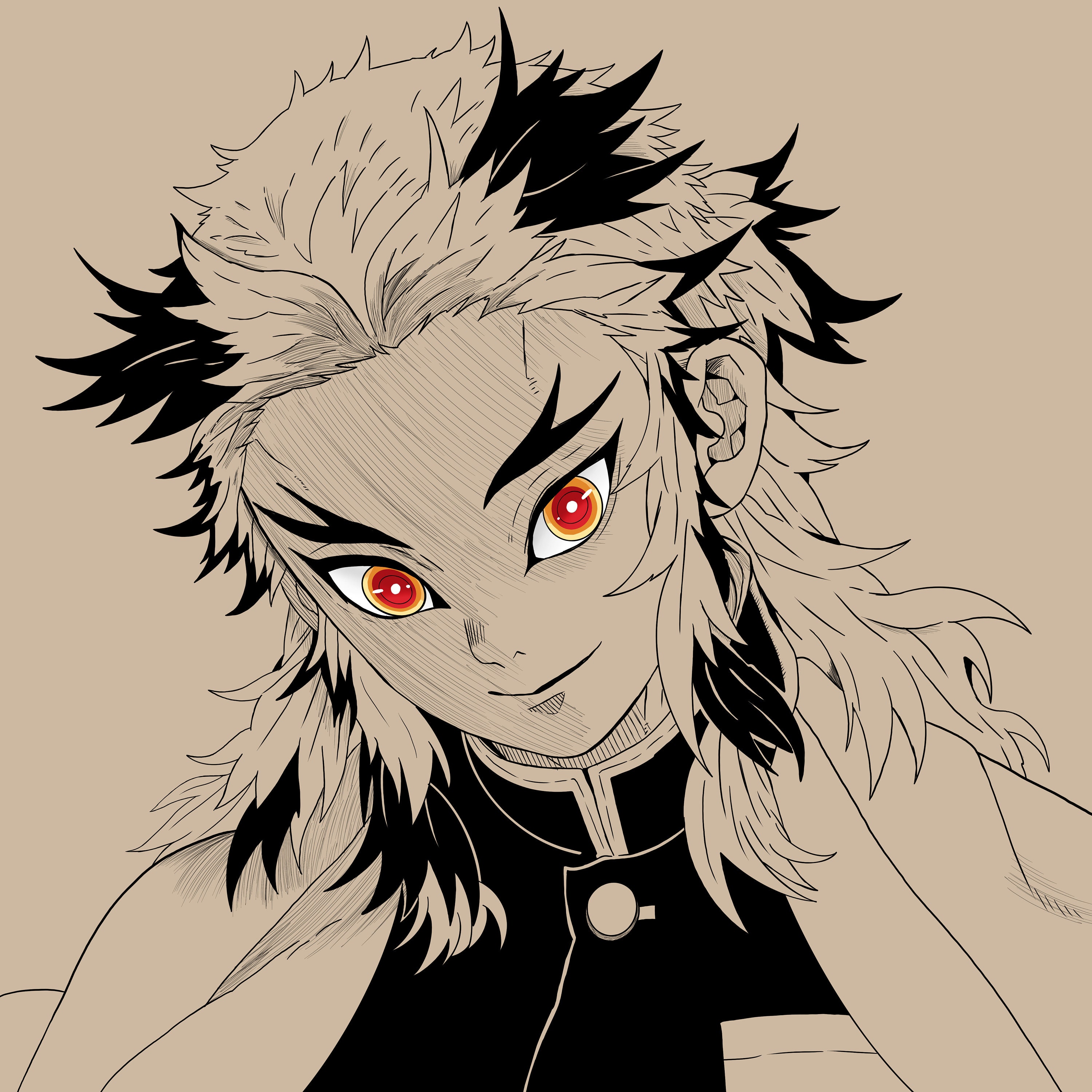 73. Kyojuro Rengoku Demon Slayer Original Manga Print - Etsy