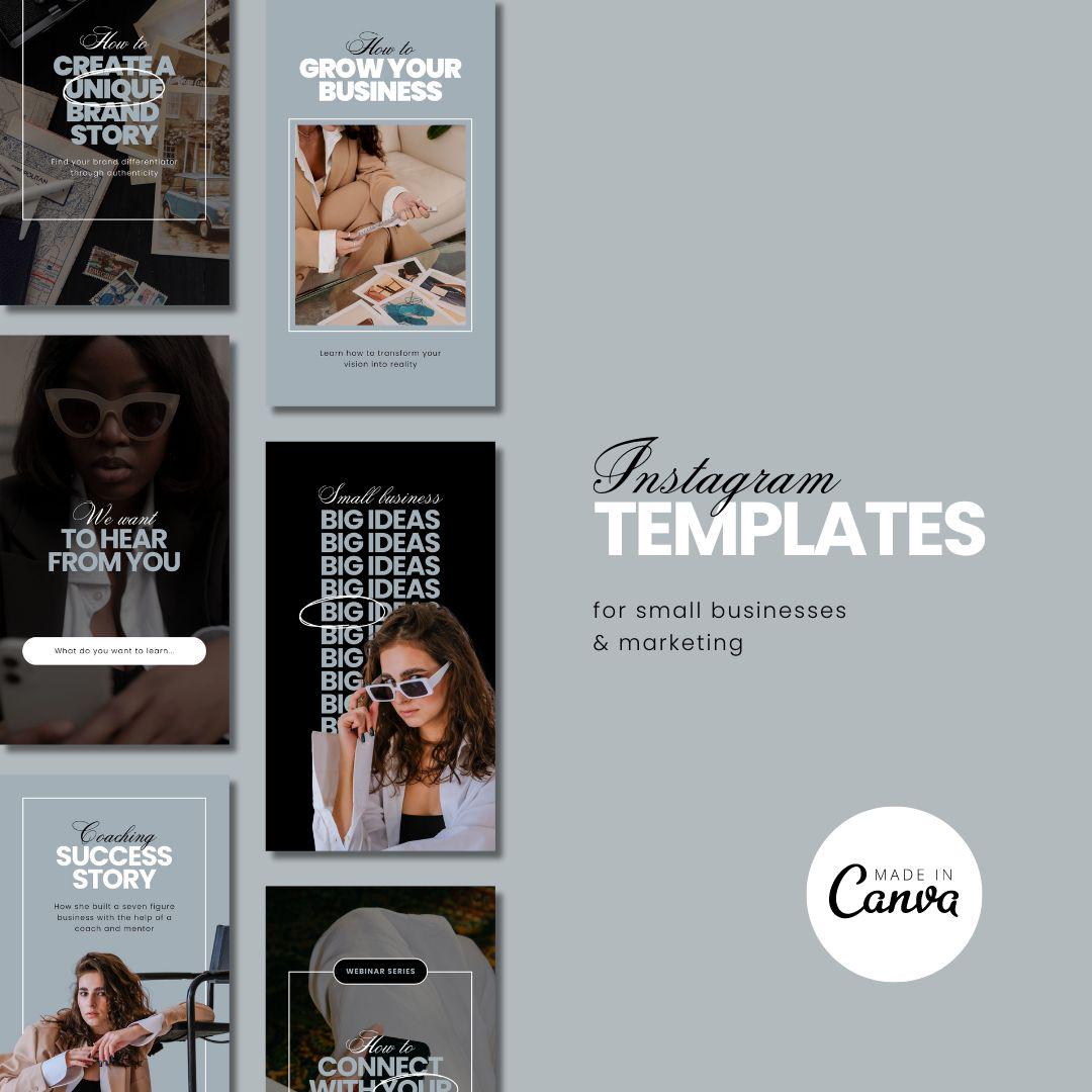Small Business Instagram Templates Canva Templates Personal Brand ...