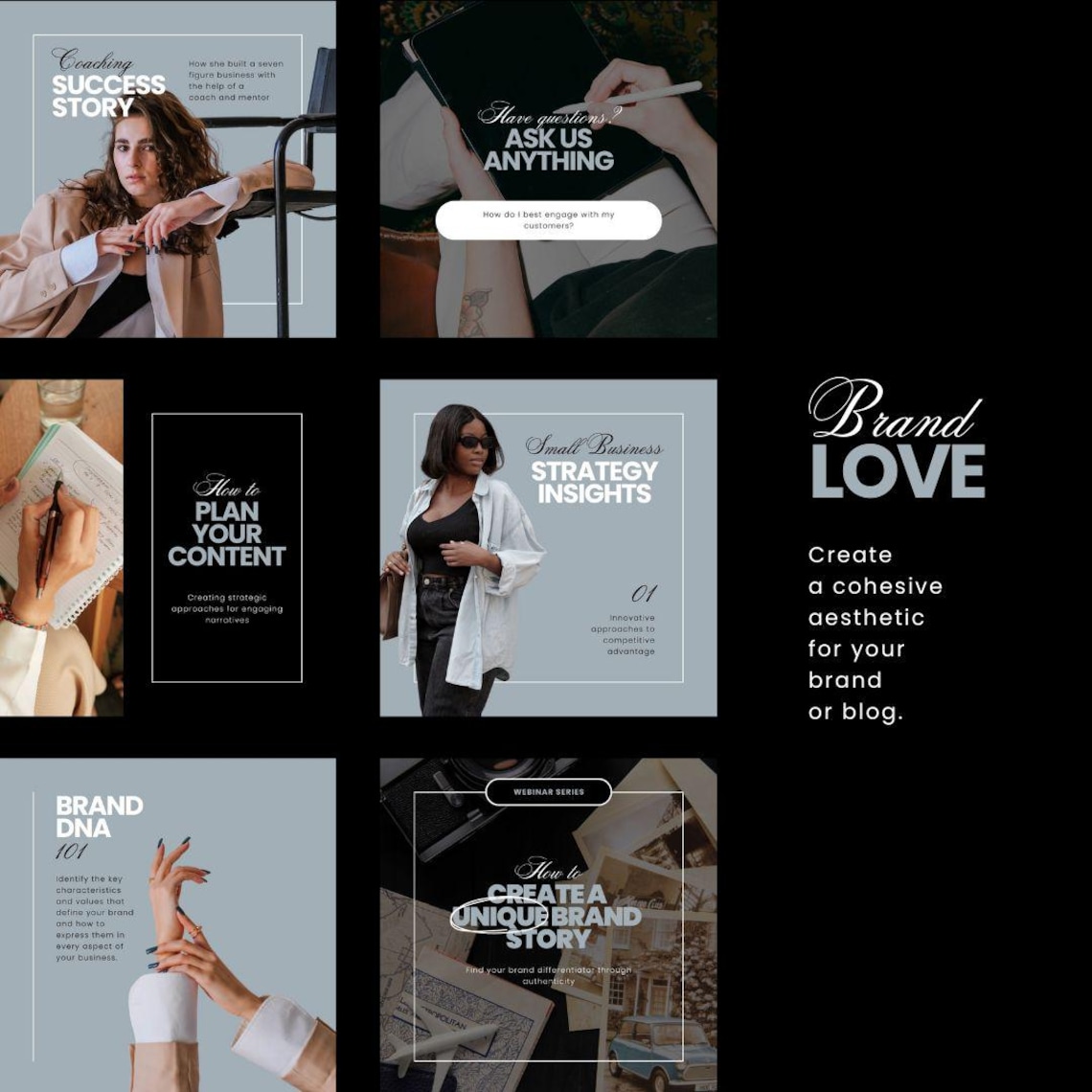 Small Business Instagram Templates Canva Templates Personal Brand ...