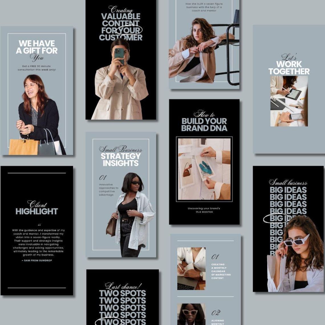Small Business Instagram Templates Canva Templates Personal Brand ...