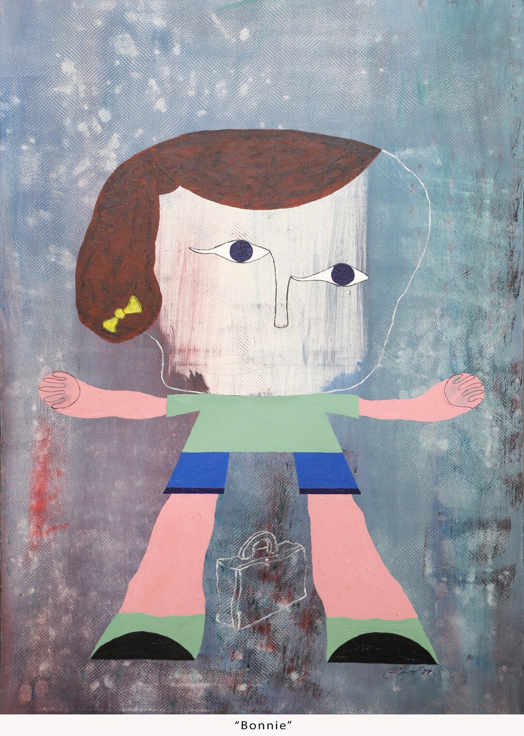 Bonnie: Acrylic-ink-painting-canvas Print-glass Print-child Abuse ...