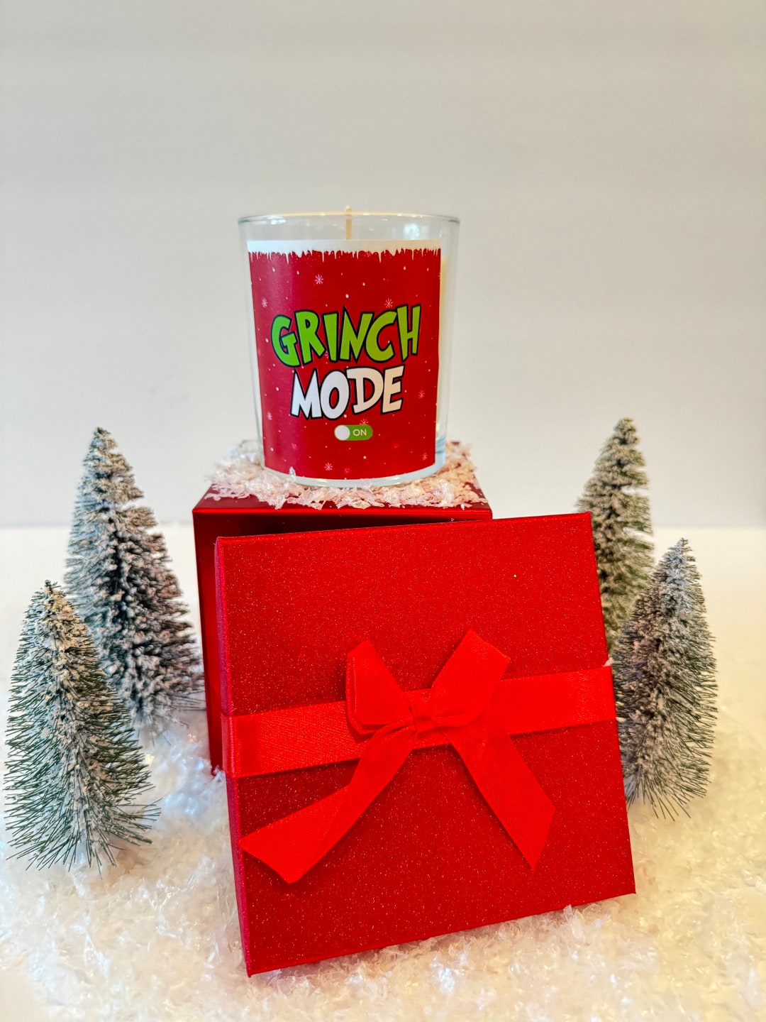 Grinch Mode Unique Christmas Candle - Etsy