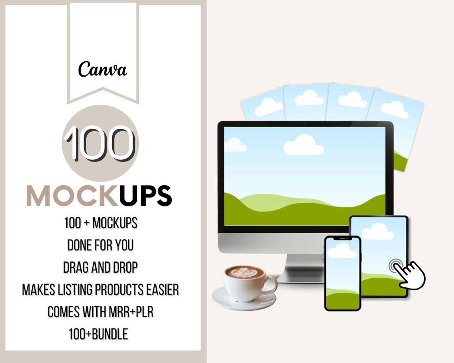 Done for You Easy to Use Drag and Drop Edit Through CANVA 100 Digital ...