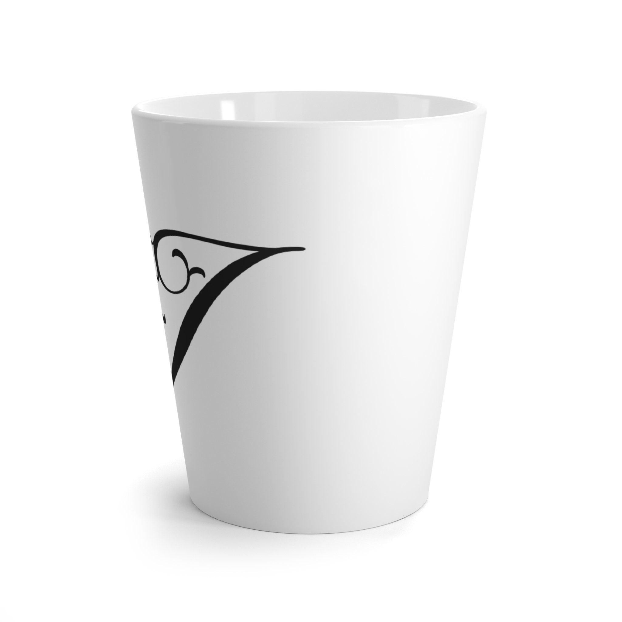 Letter J Latte Mug Letter Mug Letter Cup Initial Mug Initial Monogram ...