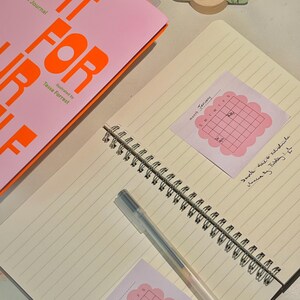 Pink Calendar Square Sticky Notes | Pastel Monthly Calendar 3x3 Post-it ...