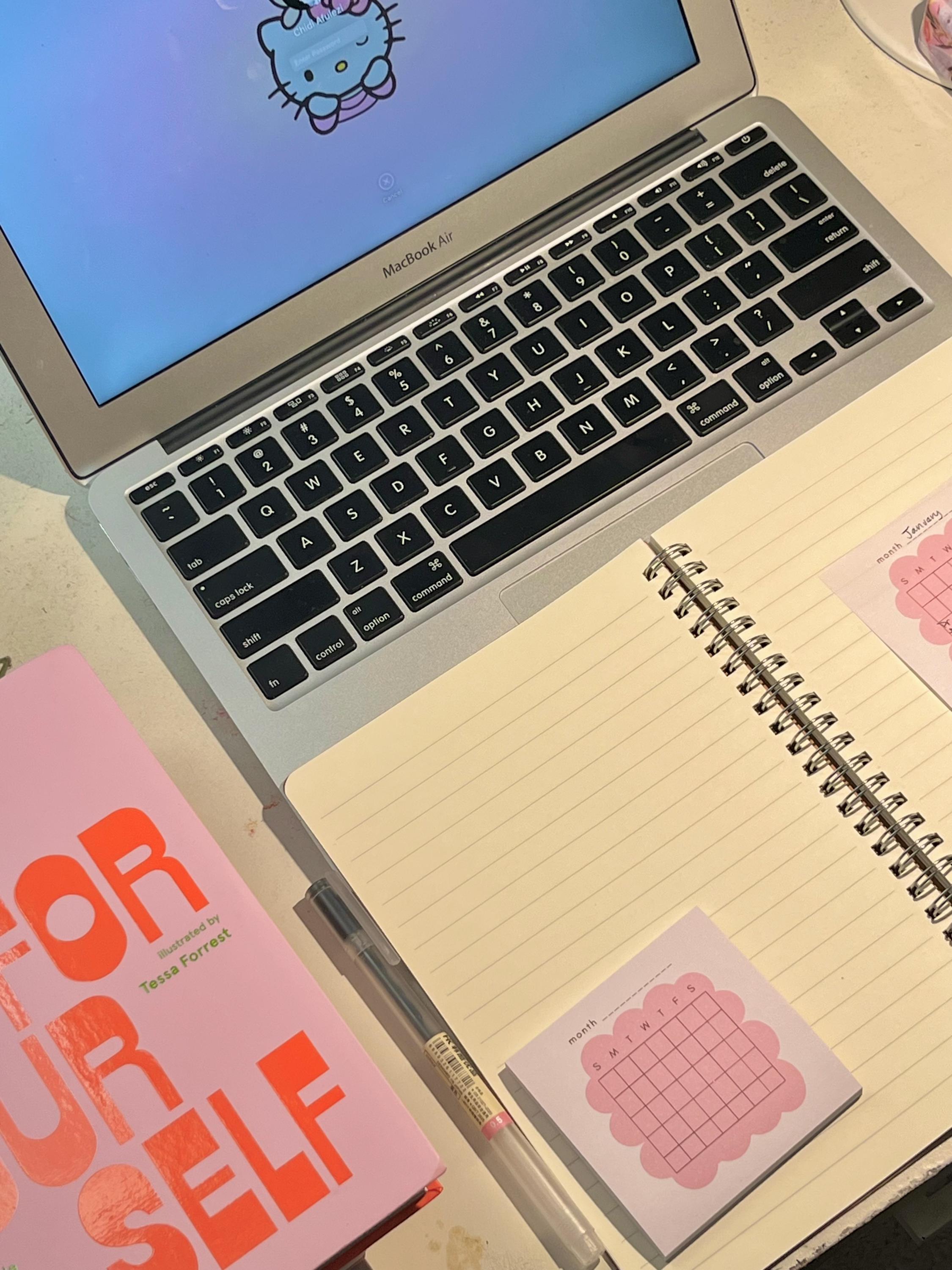 Pink Calendar Square Sticky Notes | Pastel Monthly Calendar 3x3 Post-it ...