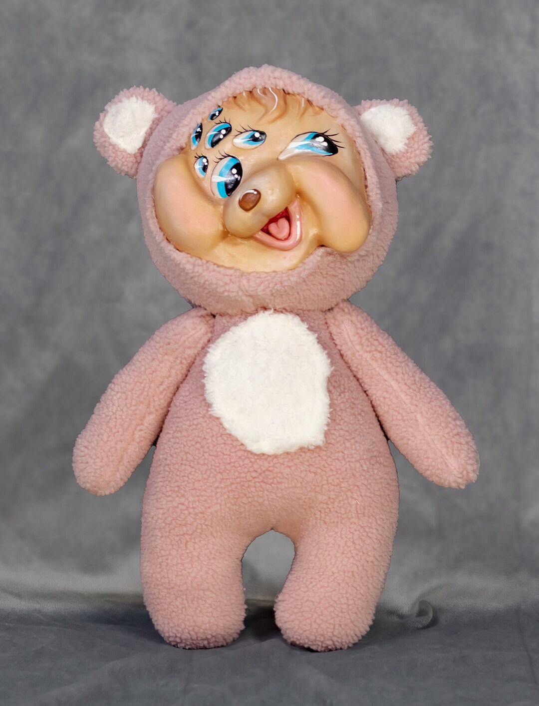 Cute, Creepy, Horror Plushie - Scary Teddy Bear Plush Toy - Psychedelic ...