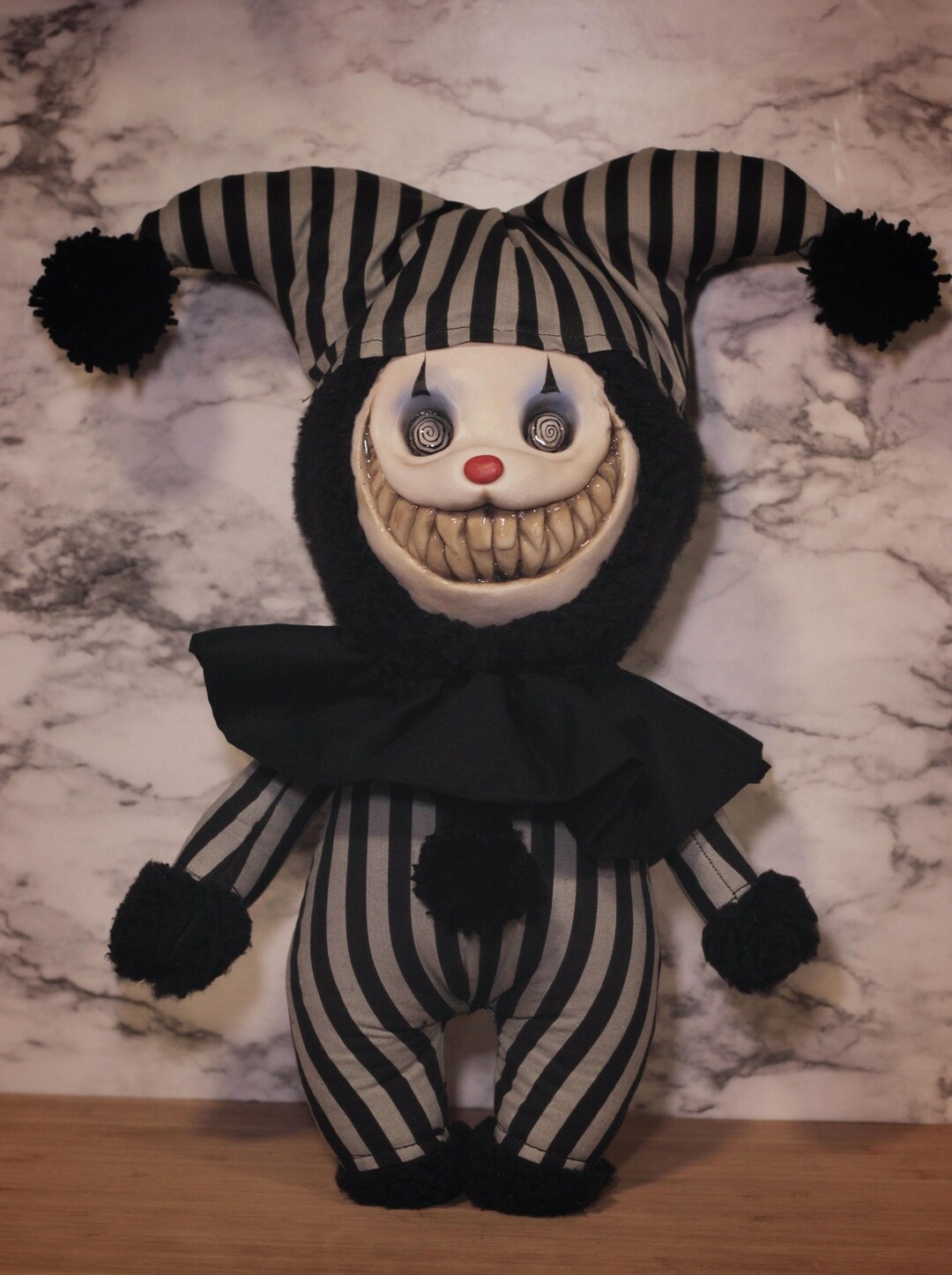 Cute, Dark, Creepy, Horror Plushie Scary Clown Plush Toy Halloween ...