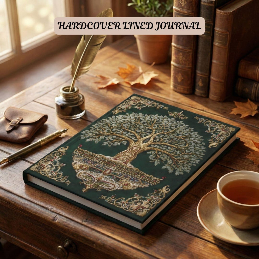 Personalized Tree of Life Journal, Celtic Yggdrasil Custom Name ...