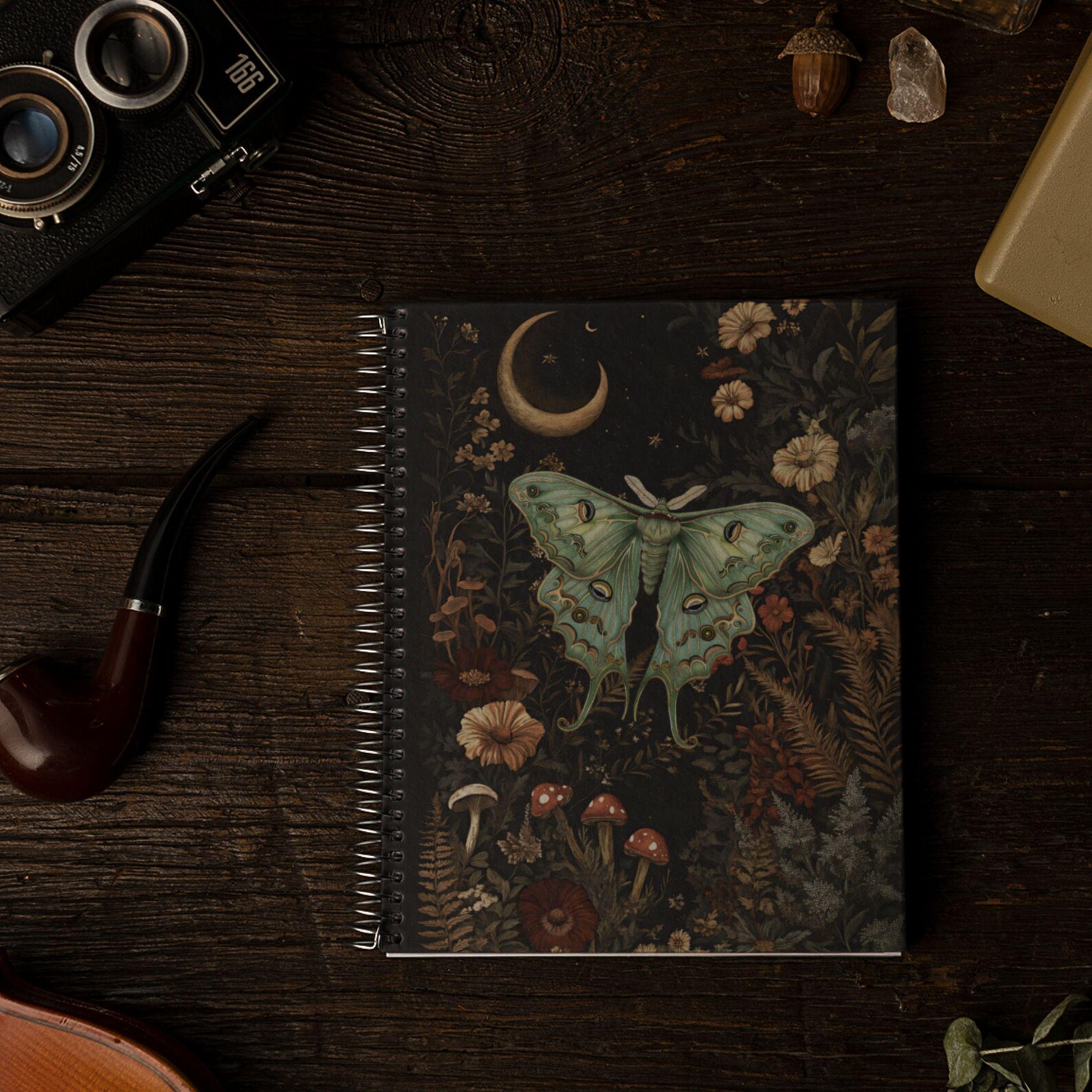 Luna Moth Spiral Journal, Nature Notebook, Gift for Writers ...