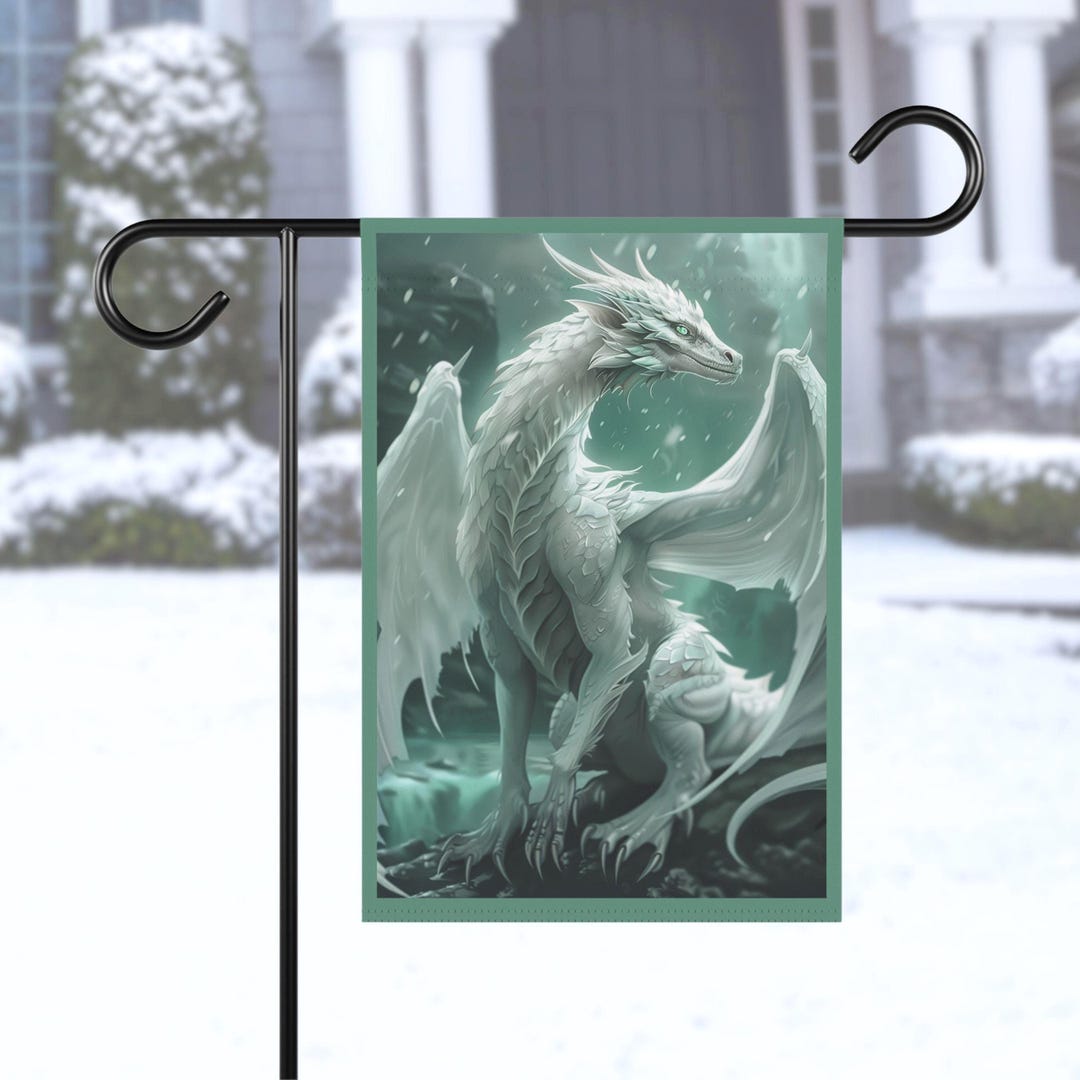 Mythical Dragon Garden Flag, Fantasy Creature Decorative Yard Decor ...