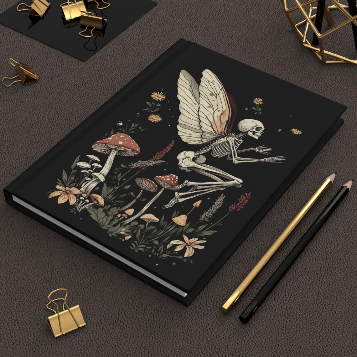 Personalized Skeleton Fairy Journal, Witchy Notebook, Gift for Writers ...