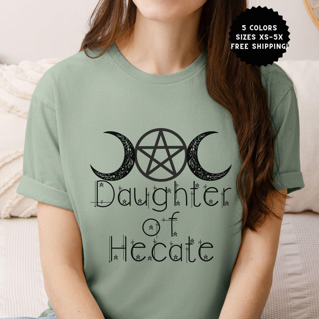 Hecate Mother of Witches Shirt, Triple Moon Goddess T-shirt, Dark ...