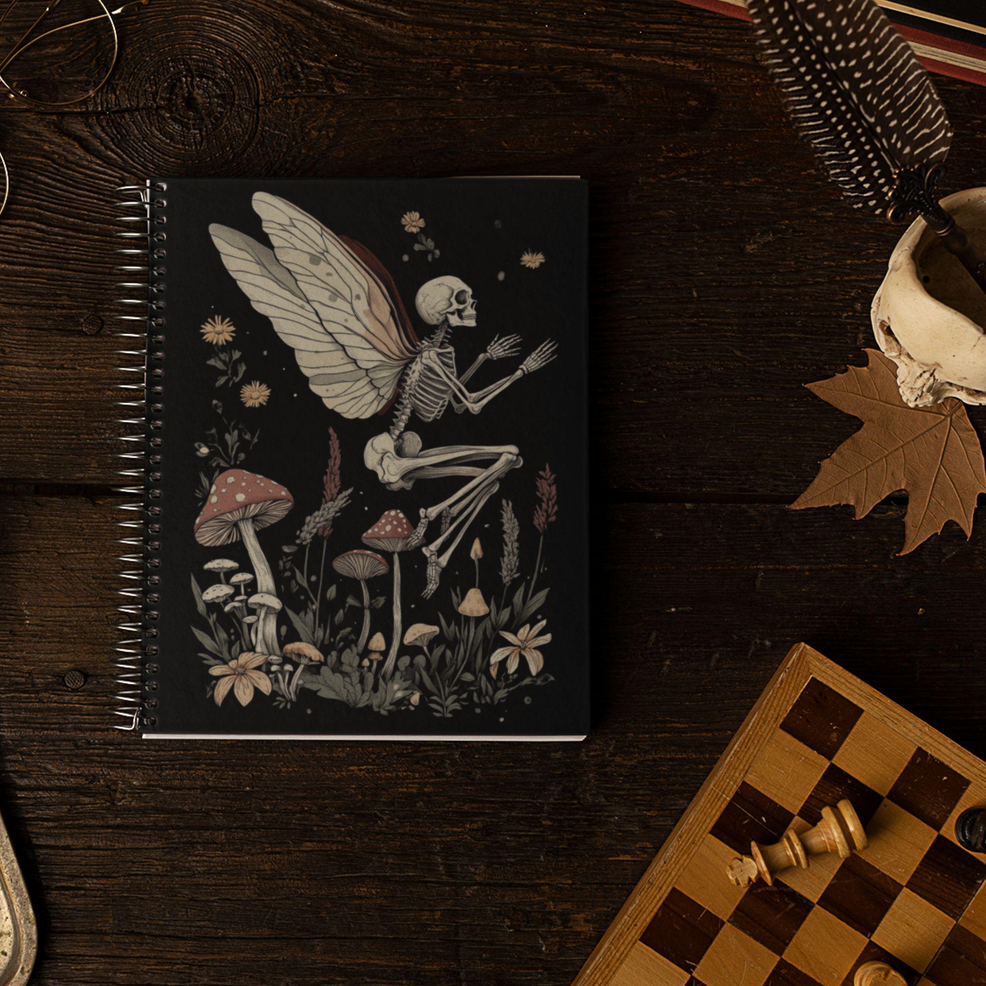 Personalized Skeleton Fairy Journal, Witchy Notebook, Gift for Writers ...