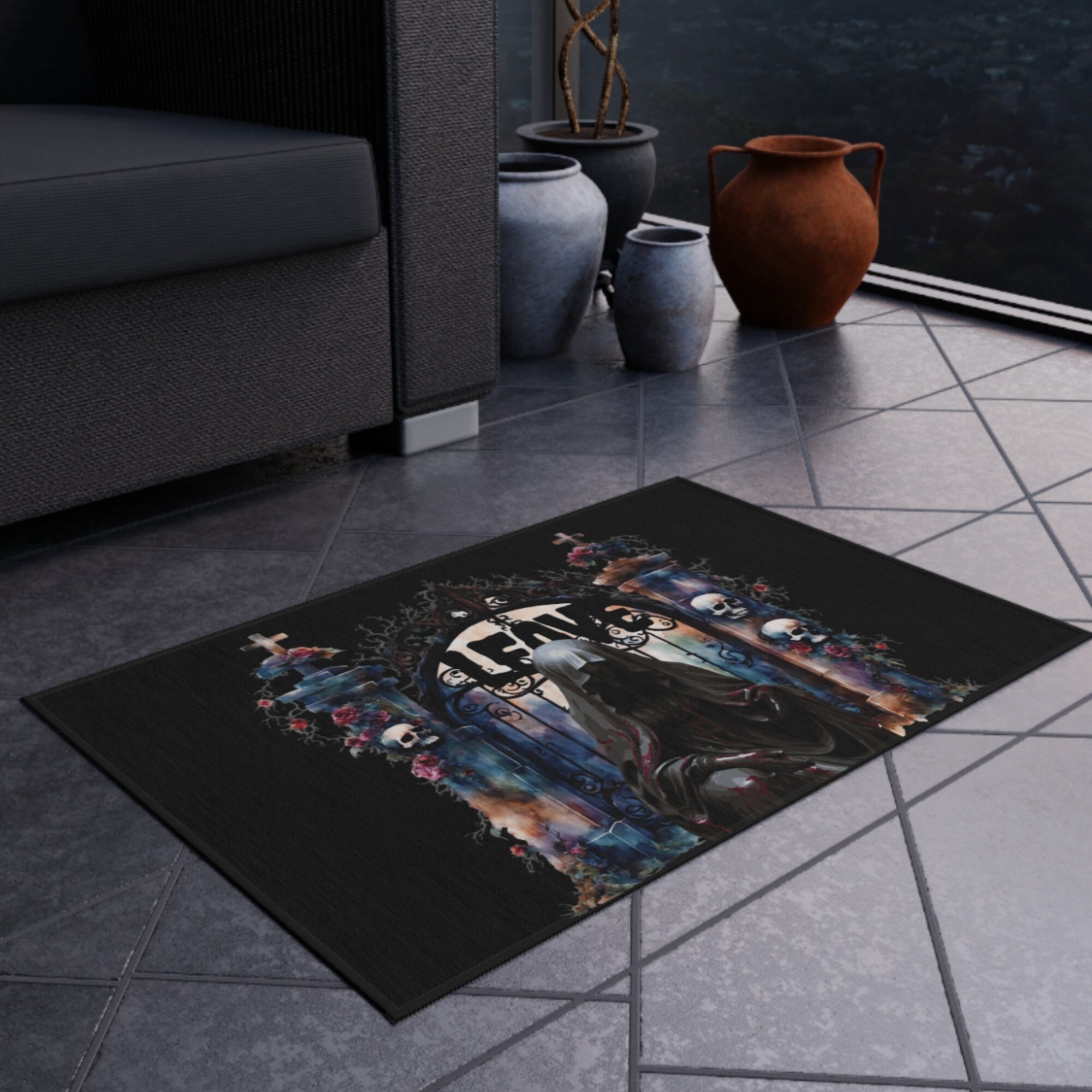 Gothic Victorian Welcome Mat Strange and Unusual Non-slip Doormat ...
