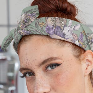 Spring Equinox Rabbit-themed Altar Cloth, Ostara Sabbat Decor, Wheel of ...