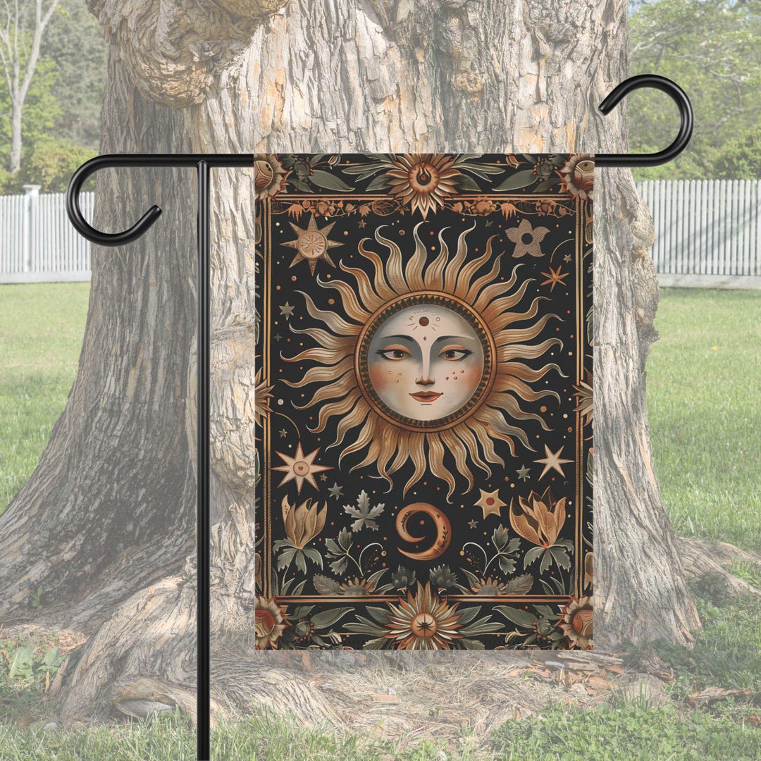 Litha Summer Solstice Garden Flag Wheel of the Year Sabbat Garden and ...