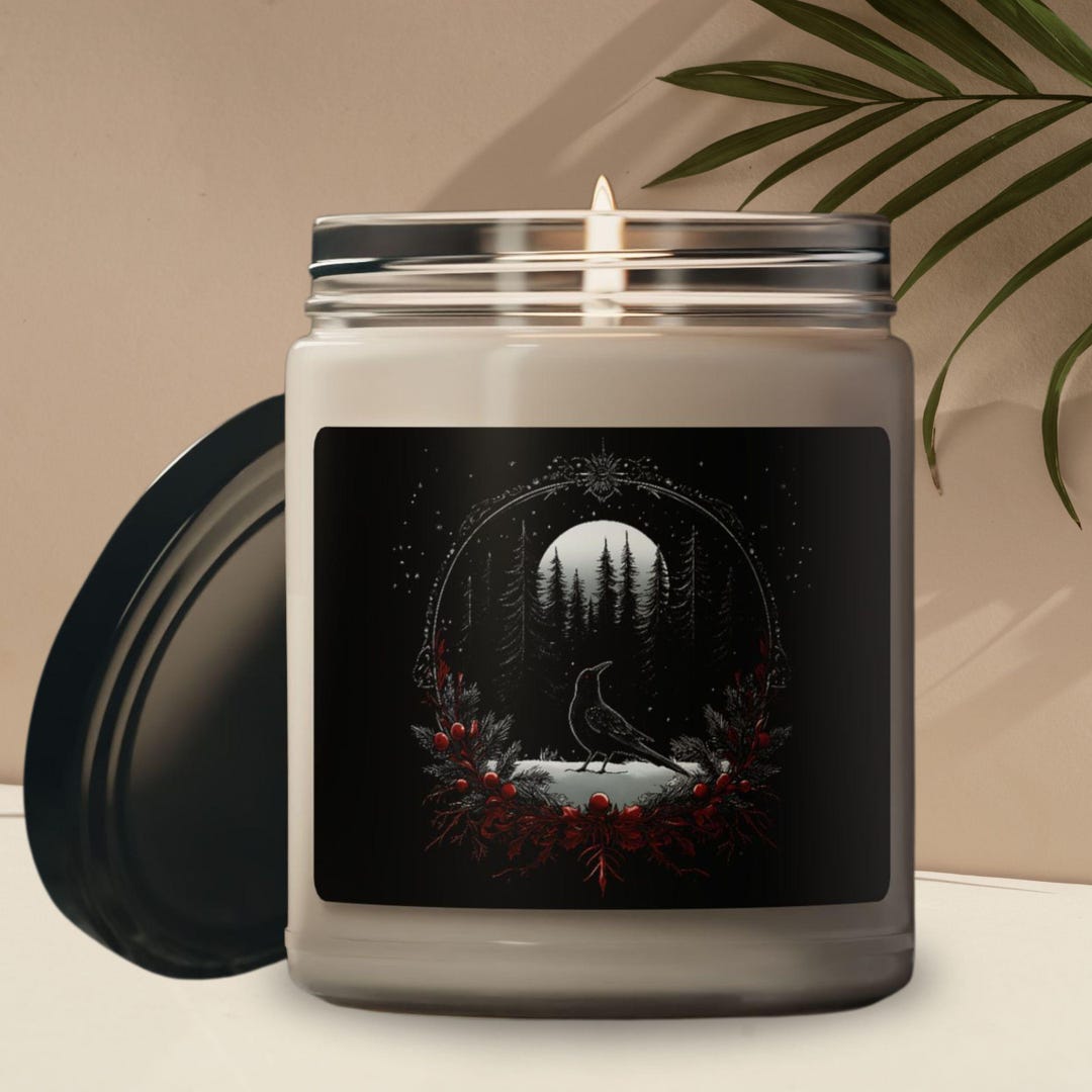 Yule Vegan Soy Wax Candle, Wheel of the Year Winter Solstice Pagan ...