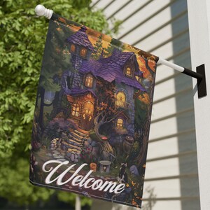 Whimsical Cottagecore Welcome House Flag Cute Garden Banner Double ...