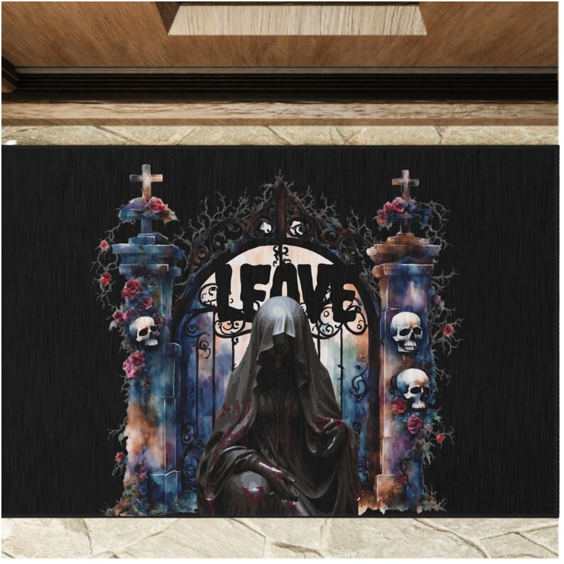Gothic Victorian Welcome Mat Strange and Unusual Non-slip Doormat ...