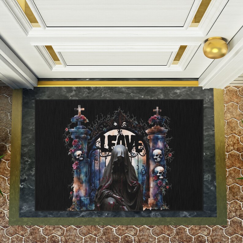 Gothic Victorian Welcome Mat Strange and Unusual Non-slip Doormat ...