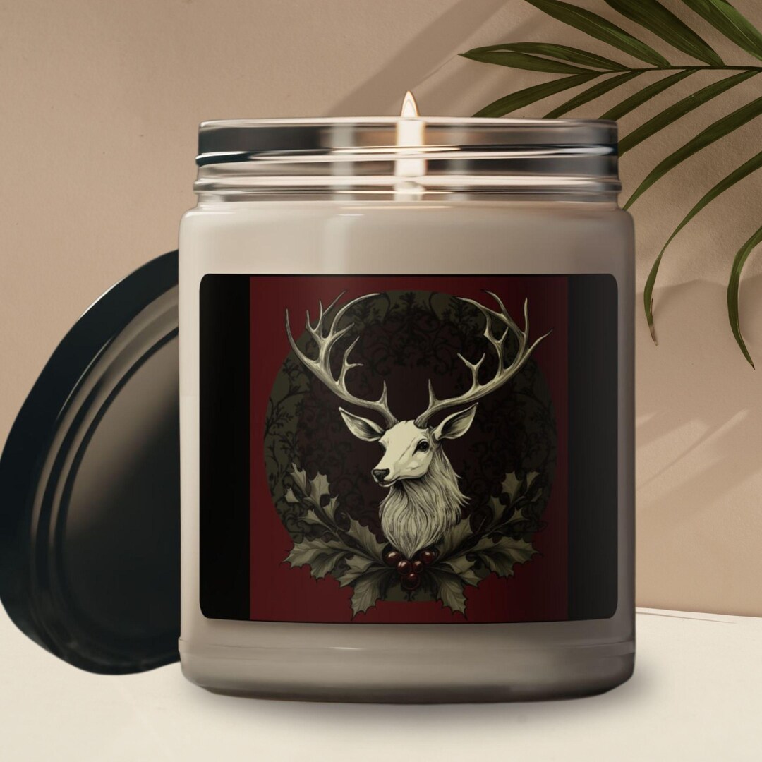 Yule Vegan Soy Wax Candle, Wheel of the Year Winter Solstice Pagan ...