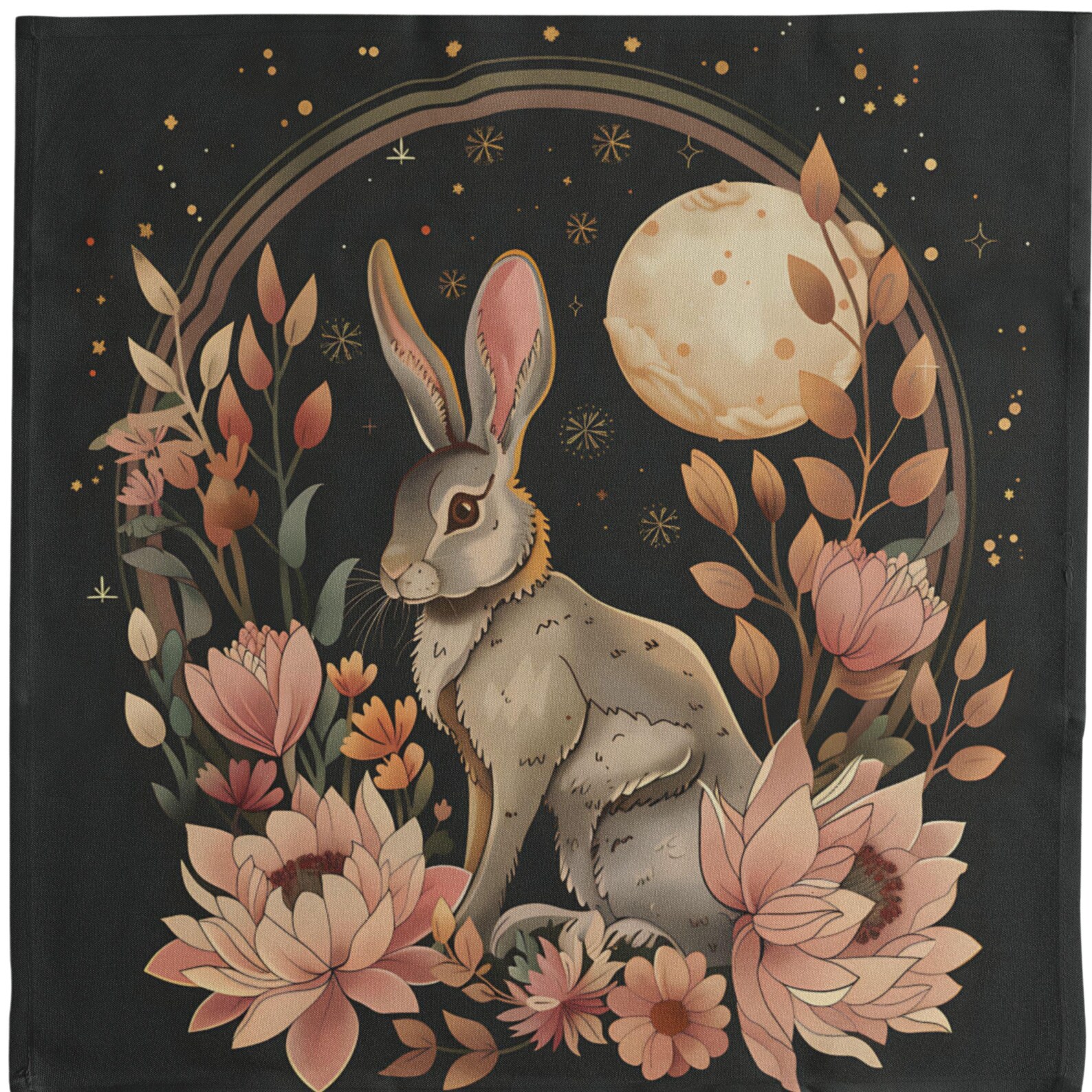 Spring Equinox Altar Cloth, Rabbit-themed Ostara Sabbat Decor, Wheel of ...