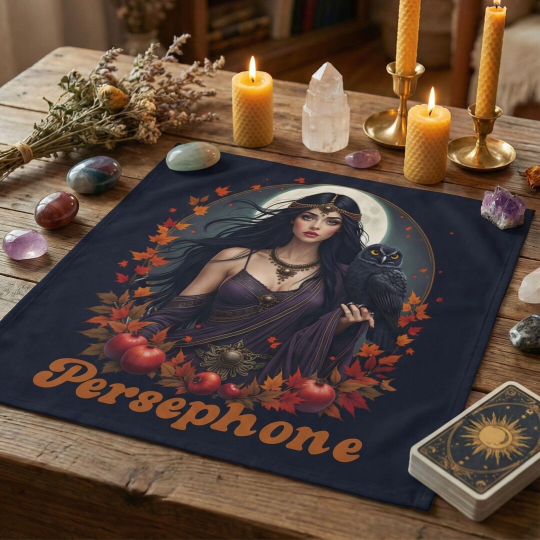 Mabon Altar Decor, Goddess Persephone Ritual Cloth, Witchcraft Supplies ...