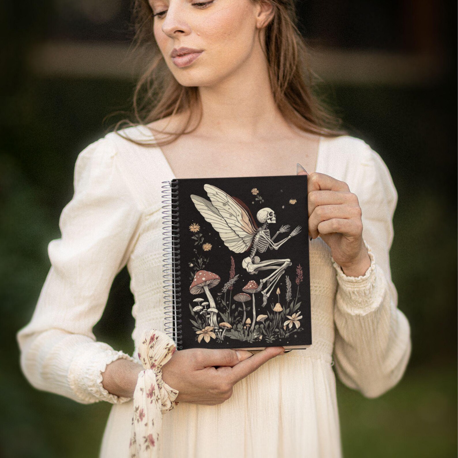 Personalized Skeleton Fairy Journal, Witchy Notebook, Gift for Writers ...