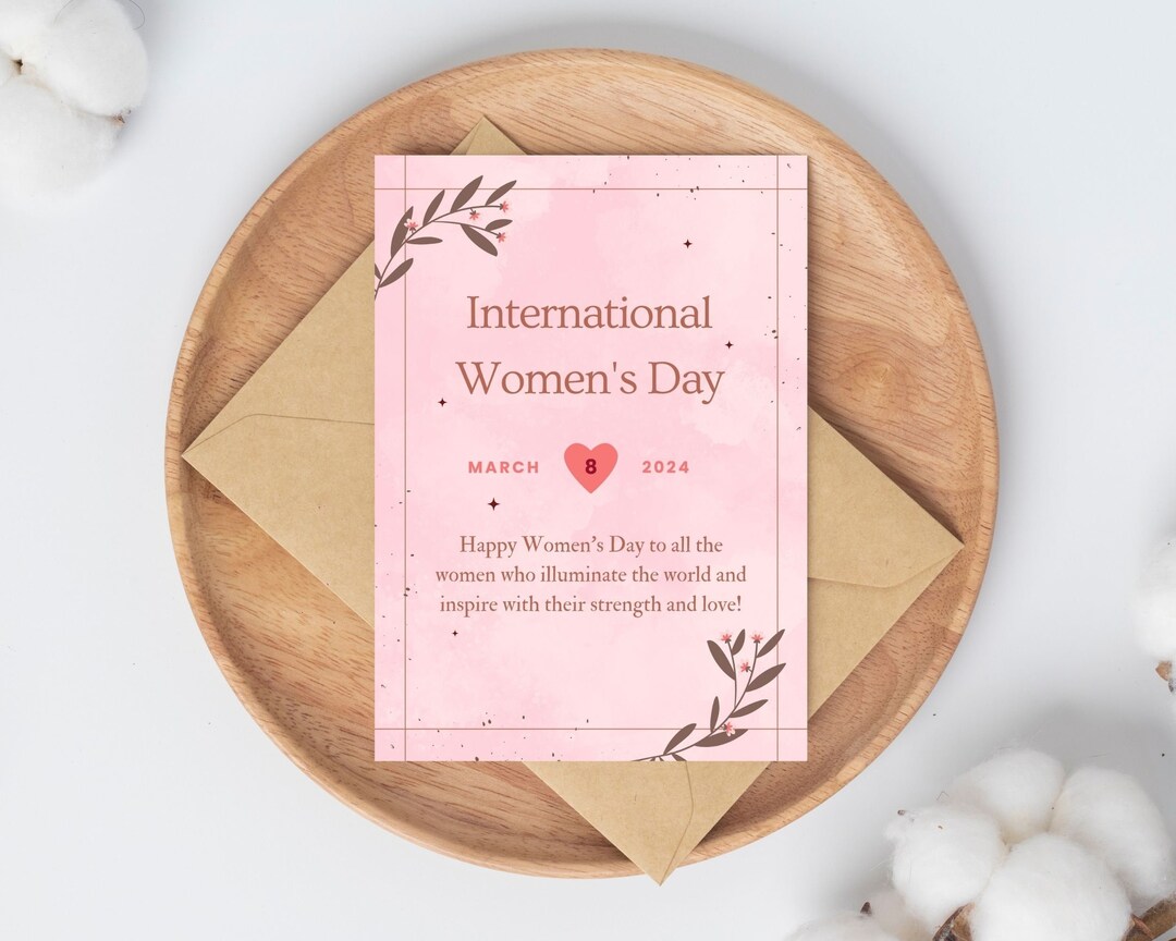 Happy International Womens Day Card INSTANT Download - Etsy