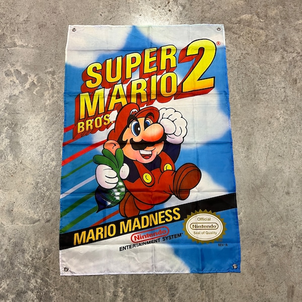 Super Mario Bros Flag - Etsy