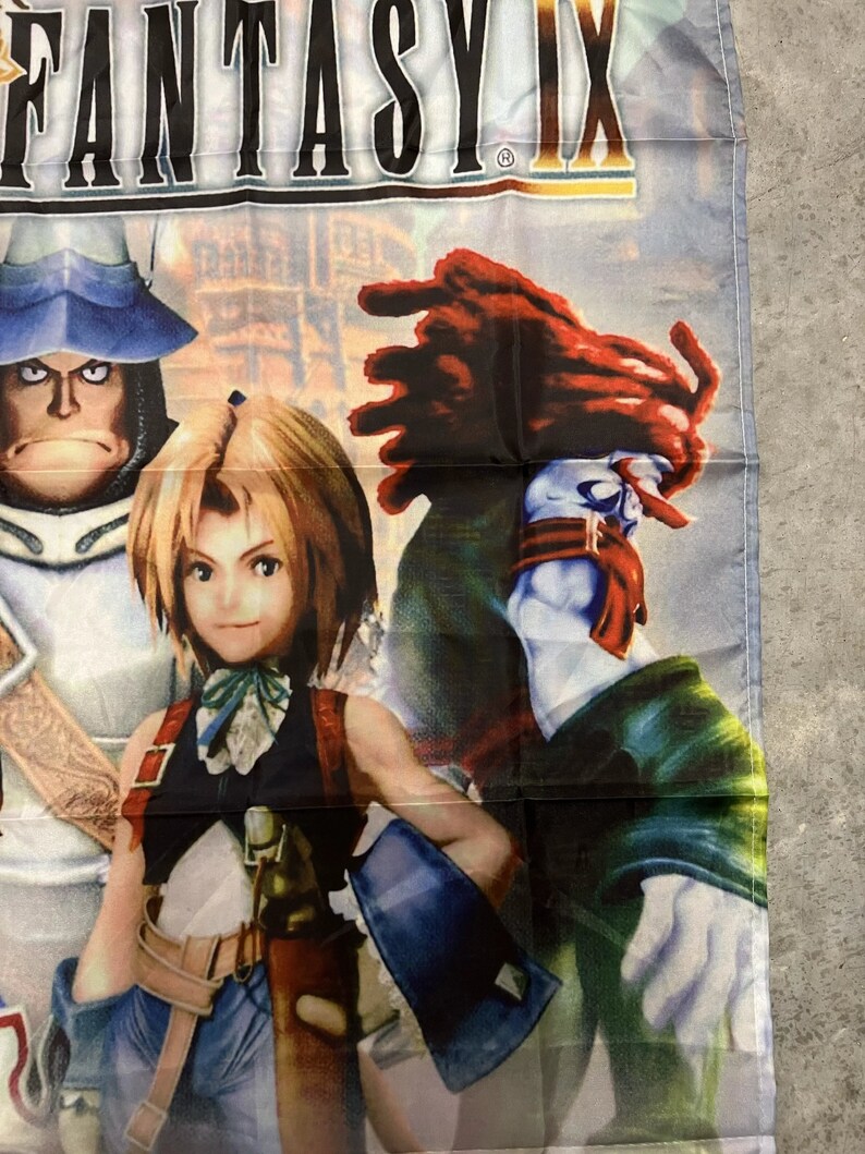 Final Fantasy 9 IX Custom Wall Flag Banner Tapestry 3 X 3 Ft, PS1 ...