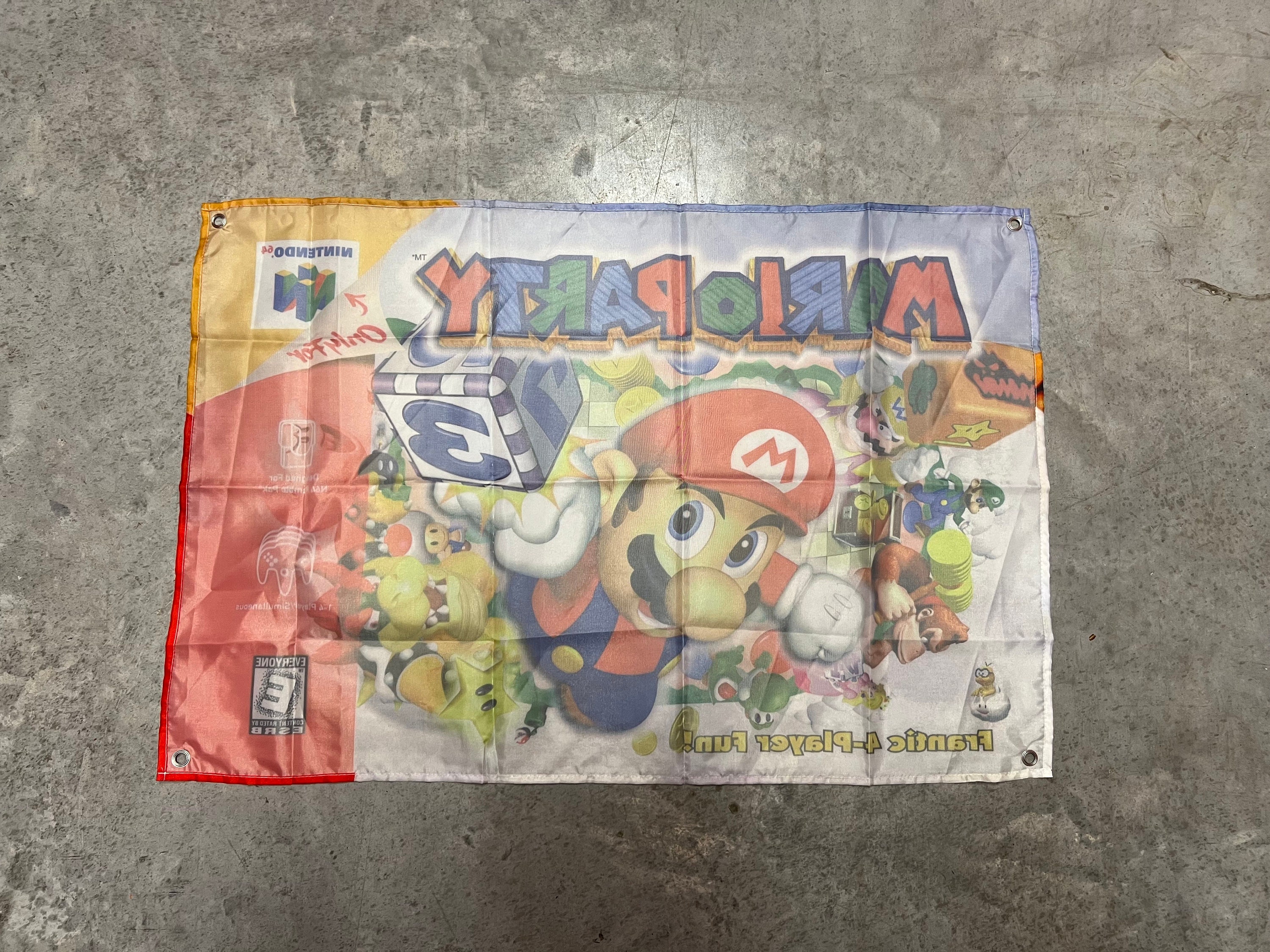 Mario Party Custom Wall Flag Banner Tapestry 2 X 3 Ft, N64 - Etsy