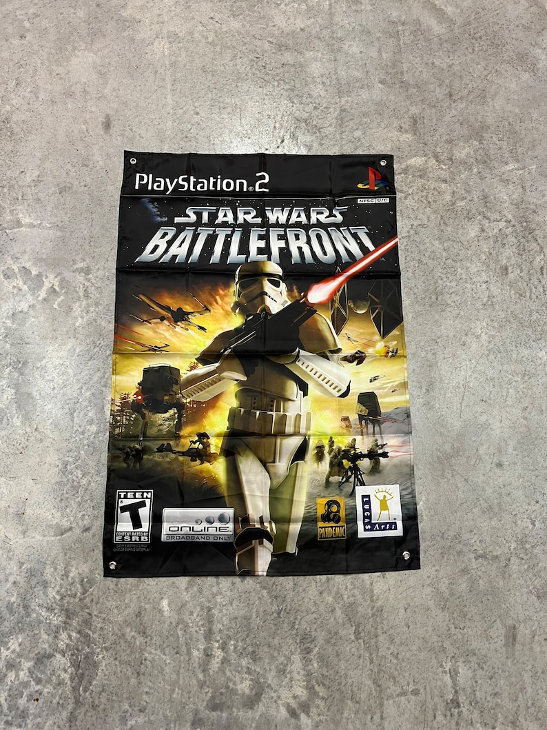 Star Wars Battlefront Custom Wall Flag Banner Tapestry 2 X 3 Ft, PS2 ...