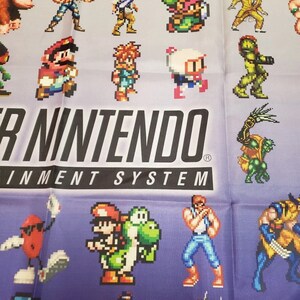 Super Nintendo Characters Custom Wall Flag Banner Tapestry 2 X 3 Ft ...