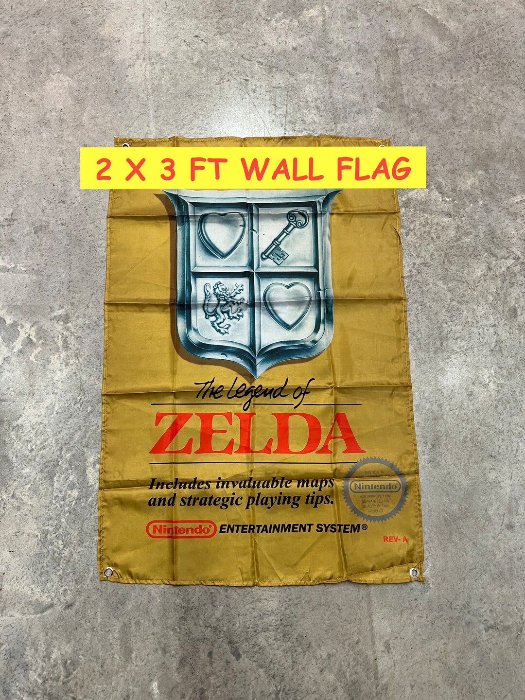 The Legend of Zelda NES Custom Wall Flag Banner Tapestry 2 X 3 Ft - Etsy