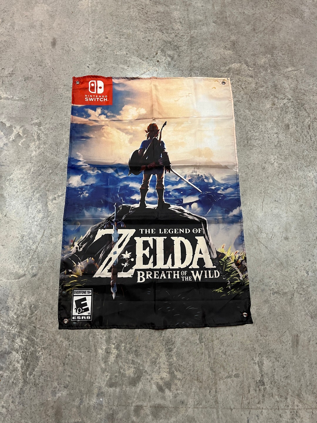 The Legend of Zelda Breath of the Wild Nintendo Switch Custom Wall Flag ...